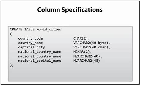 Character Data Types In Oracle Serhat Celiks Database Blog