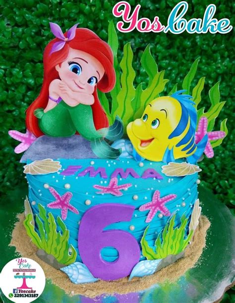 Pin De Bruna Souza En Festa Da Alice Tortas De La Sirenita Torta De