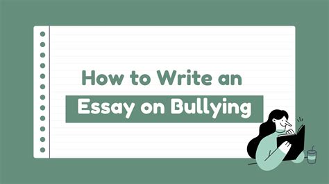 How To Write An Essay On Bullying