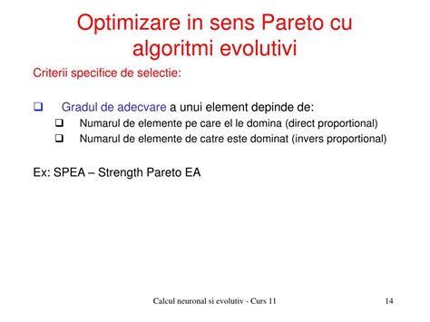 Ppt Algoritmi Evolutivi Pentru Rezolvarea Problemelor De Optimizare