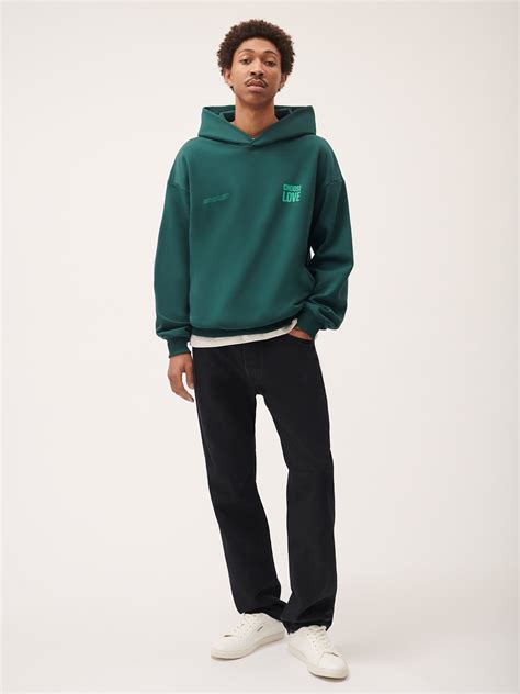 Green Choose Love Heavyweight Hoodie Pangaia