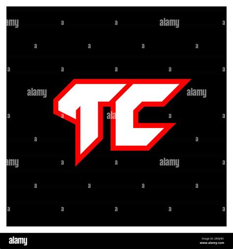 Tc Logo Design Initial Tc Letter Design With Sci Fi Style Tc Logo For