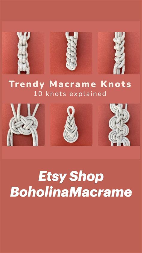 trendy macrame knots explained diy macrame knots pattern pdf macrame pattern josephine knot
