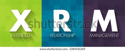 Xrm Extended Relationship Management Mapping Maintaining Stock Vector Royalty Free 2284436369