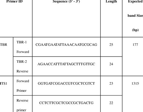 Sequence Of Oligonucleotide Primers Used In This Study Download Table