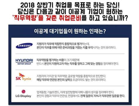 취업깡패 공돌이 알림 2018 상반기 최종합격을 원하는 이공계생인 당신 당신을 위해 최종합격률