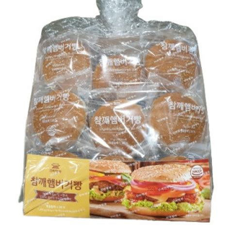신라명과 참깨 햄버거빵 70g X 18개 1봉 티몬