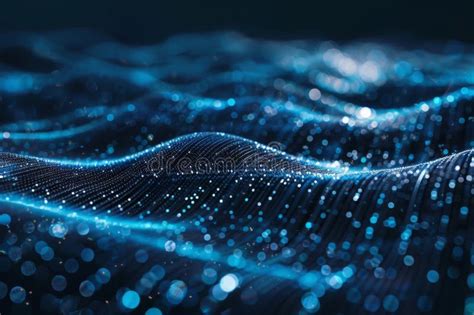 Big Data Background Abstract Digital Technology Flow Pattern Big Data 3d Particles Copy Space