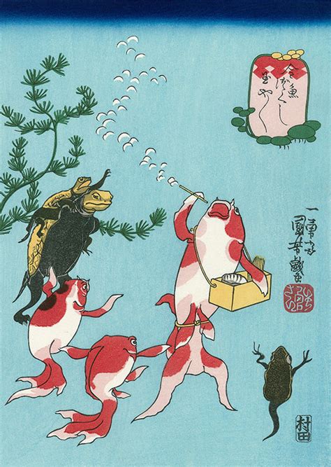 Utagawa Kuniyoshi（歌川国芳） 歌川国芳「金魚づくし 玉や玉や」｜オンラインストア｜浮世絵・木版画のアダチ版画研究所