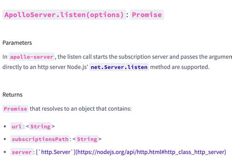 Formatting Problem In Docs Issue Apollographql Apollo Server