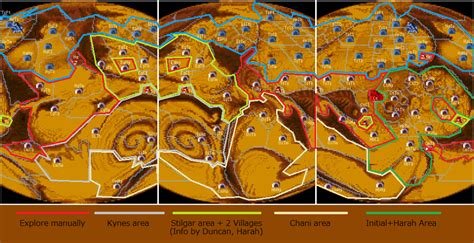 Dune Cryo Map All Sietches And Villages And Who Tells You About Them Album On Imgur