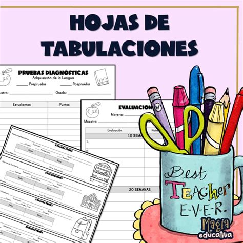 Hojas Para Tabular Pruebas Editables Sheets For Tabular Tests Spanish