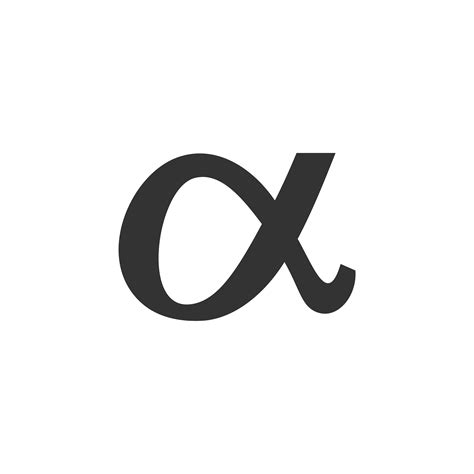 Alpha Symbol Logo