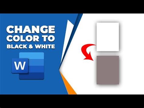 How To Change Color To Black And White In Microsoft Word The Graphic Home
