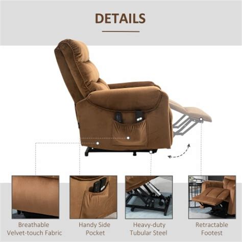 Electric Power Lift Chair Massage Recliner Lounger W 8 Vibration