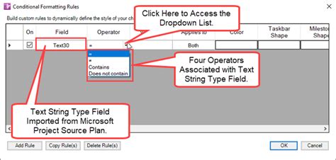 Adding Conditional Formatting Rules For Onepager Pro For Version 70