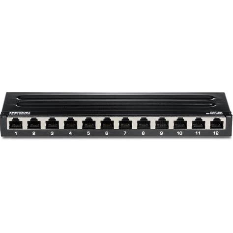 Trendnet Tc P12c6as 12 Port Cat6a Shielded Wall Mount Patch Panel