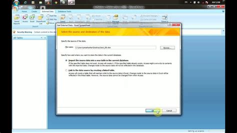 How To Convert Ms Excel To Ms Access Database Youtube