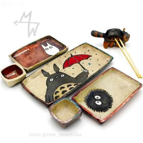 Pin By Dragonfly Mage On Ghibli Aesthetic Sushi Set Handmade Pottery