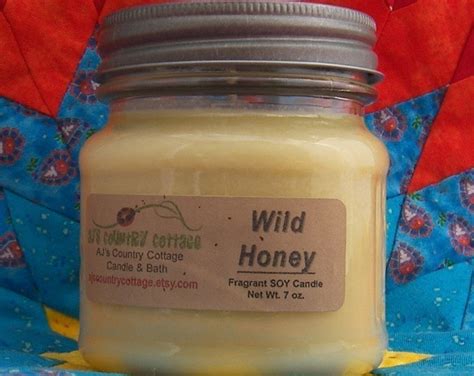 Wild Honey Soy Candle Highly Scented Ajs Country Cottage Etsy