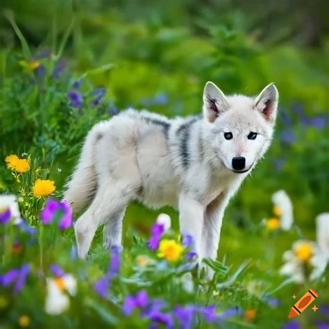 Wolf Cub And White