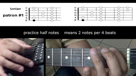 Pattern1 And Pattern2 Together Guitar Scales Youtube