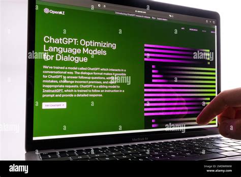 chatgpt front page seen on laptop artificial intelligence ai chatbot