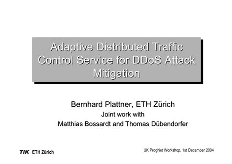 Ppt Adaptive Distributed Distributed Traffic Traffic Adaptive