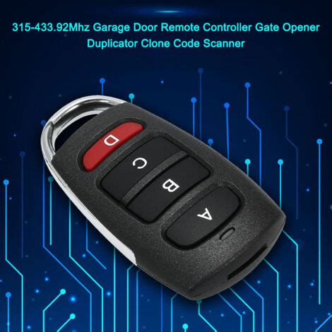 Télécommande universelle pour garage et porte 433 92 MHz Télécommande
