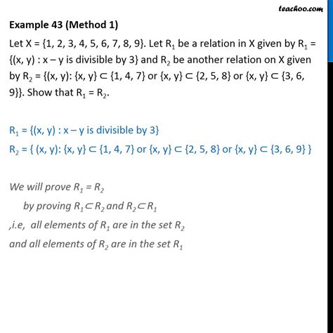 Example 43 Let R1 X Y X Y Is Divisible By 3