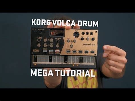 Korg Volca Drum Mega Tutorial YouTube Bass Guitar Quotes Korg Drums
