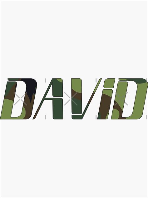 David Name Iii My Name Is David Typography Name Camo Vibe