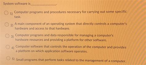 Solved System Software Iscomputer Programs And Procedures