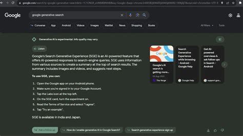 Google Generative Ai Search What Is It And How To Use It