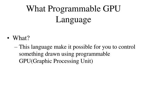 Ppt Cg Glsl Report 01 Powerpoint Presentation Free Download Id