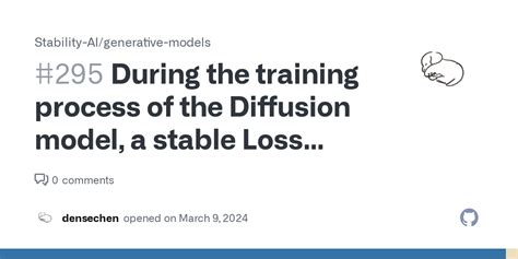 During The Training Process Of The Diffusion Model A Stable Loss