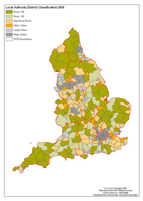 Map England Local Authorities