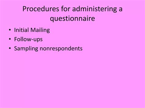 Constructing And Using Questionnaires And Interview Schedules Pptx