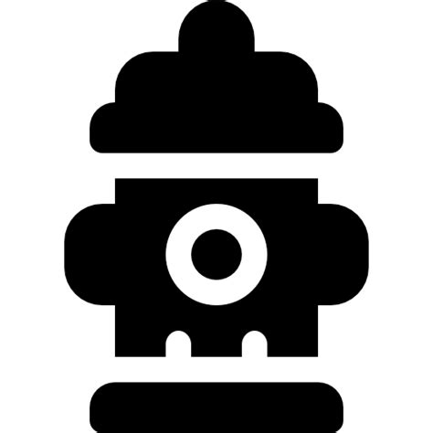 Fire Hydrant Basic Rounded Filled Icon