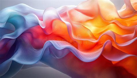 Vibrant Colors Flowing In Smooth Wave Pattern Illustration Generated By
