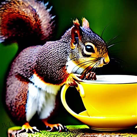 Cute Euro Brown Squirrel In A Tea Cup P 002 By Jackytorum On Deviantart