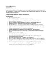 Chapter 6 Review Sheet SP20 Docx Marketing Management BUS ADM 463