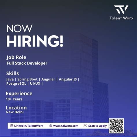 Hiring Fullstackdeveloper Javaspringboot Angular Postgresql Big4 Talent Worx