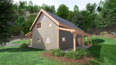 Timber Frame Barndominium Plan Timber Frame Hq