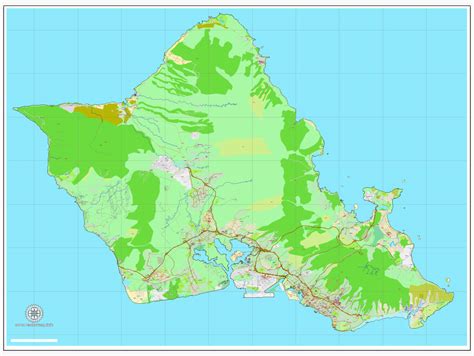 Oahu Vector At Vectorified Collection Of Oahu Vector Free For