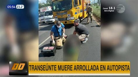 Luque Mujer Muere Arrollada En Autopista Telefuturo Canal De Tv