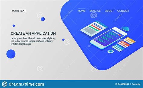 Mobile App Development Creative Web Application Software Programming Coding Landing Page