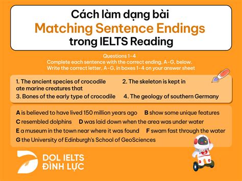 Cách làm bài Matching Sentence Endings trong IELTS Reading và 8 MẸO