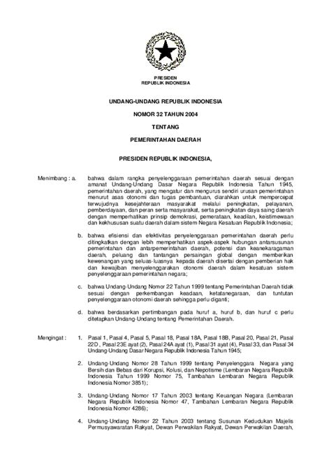 Undang Undang Nomor 32 Tahun 2004 Mengatur Tentang Homecare24