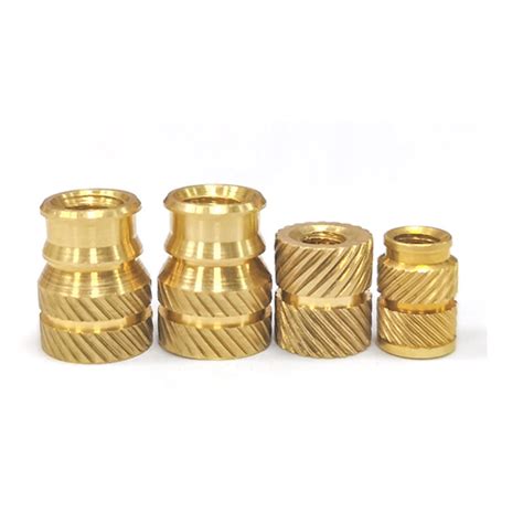 M2 M3 M4 M5 M6 M8 Knurled Brass Heat Staking Ultrasoni Tapered Threaded